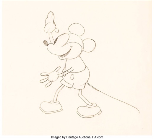 Steamboat Willie Mickey Mouse Animation Drawing by Ub Iwerks Walt ...