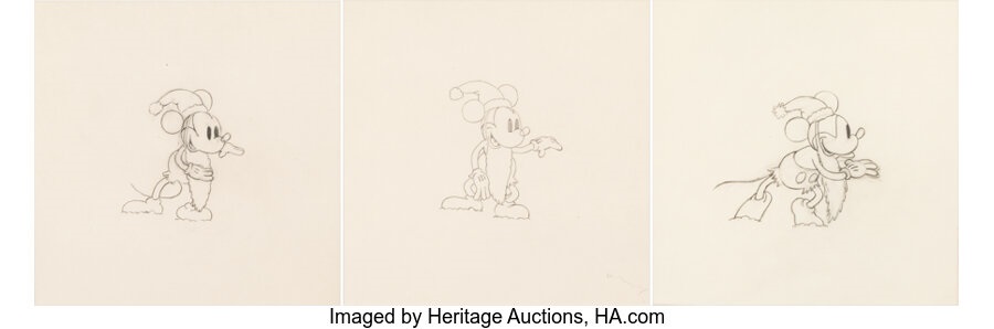Mickeys Good Deed Mickey Mouse as Santa Animation Drawing Sequence of 3 ...
