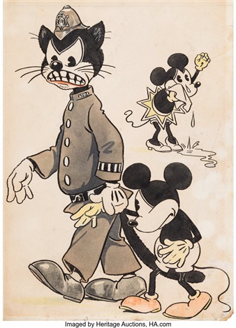 Walt Disney Vintage British Mickey and Minnie Mouse Postcard ...