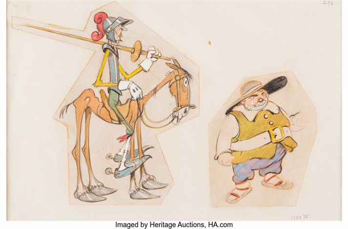 Don Quixote Never-Completed Film Don Quixote and Sancho Panza Character ...