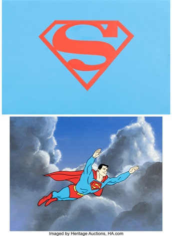 Superman Production Cel and Master Production Background, Original ...
