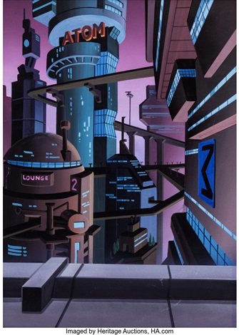 Batman Beyond Disappearing Inque Gotham City Pan Production Background ...