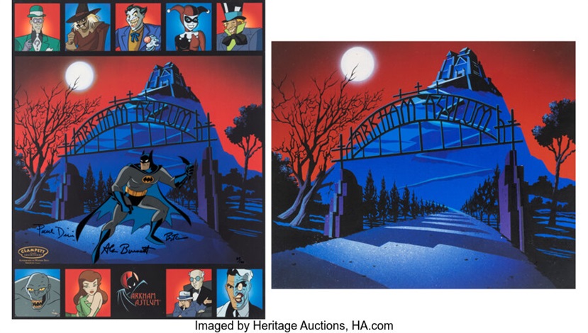 Arkham Asylum SOLD-OUT Limited Edition Cel 67100 Signed by Alan Burnett ...