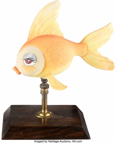 Pinocchio Cleo the Goldfish Animators Maquette Walt Disney, 1940 by ...