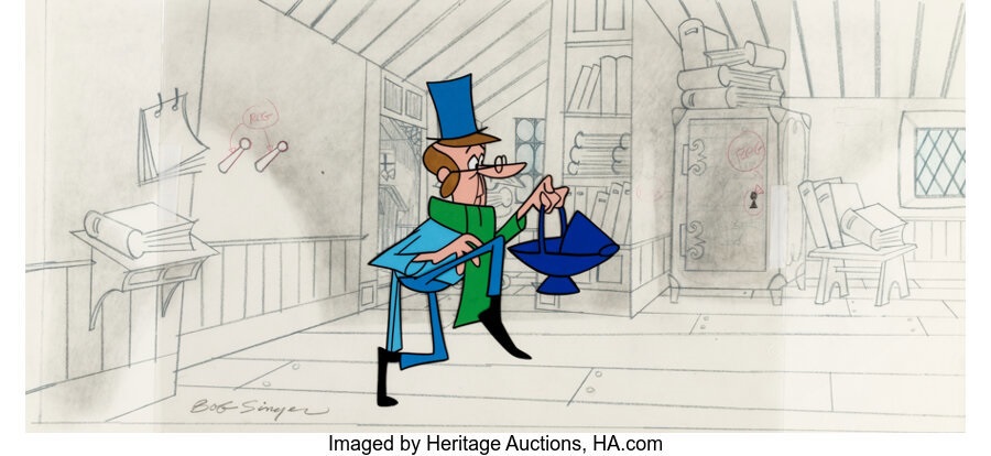Mister Magoos Christmas Carol Bob Cratchit Production Cel Setup with ...