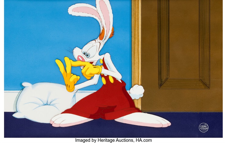 Who Framed Roger Rabbit Roger Rabbit Production Cel Disneyamblin 1988