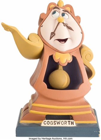 Beauty and the Beast Cogsworth Animators Maquette Walt Disney, 1991 by ...