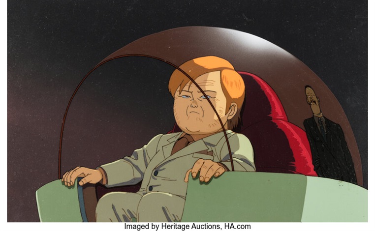 Akira Masaru and Colonel Shikishima Production Cel Setup with Key ...