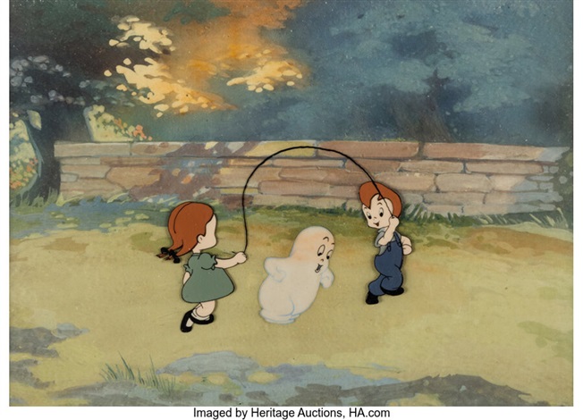 The Friendly Ghost FIRST CASPER CARTOON Casper with Bonnie and Johnny ...