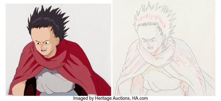 Akira Tetsuo Shima Production Cel and Animation Drawing Tokyo Movie ...