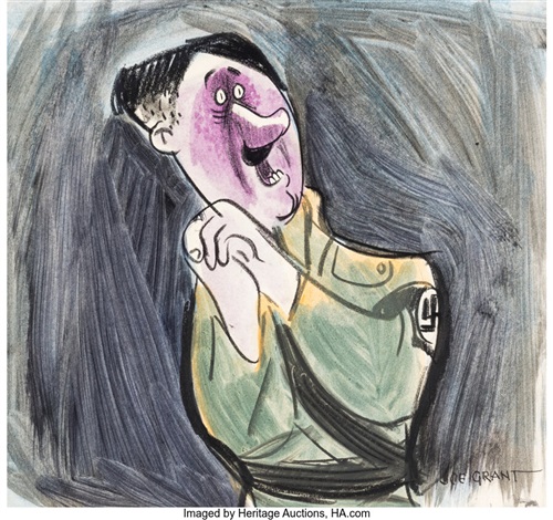 Walt Disney Y Hitler Who #4 8/1942 Hitler Cover Walt Disney Mickey