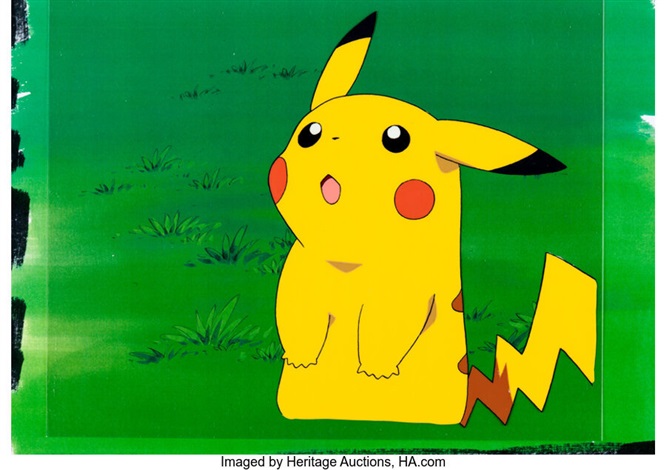Pokémon Moving Pictures Pikachu Production Cel OLM, c. 1997-2002 by OLM ...