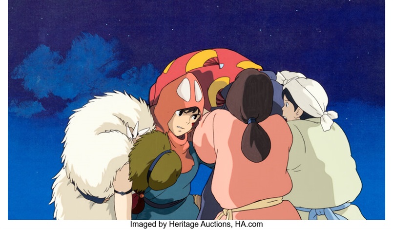 Princess Mononoke San, Ashitaka, Lady Eboshi, and Town Ladies ...