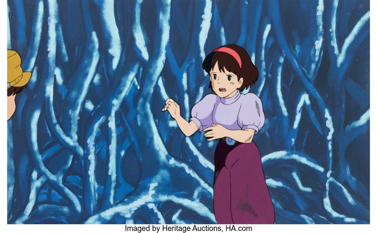 Castle in the Sky Sheeta and Pazu Production Cel Studio Ghibli, 1986 by ...