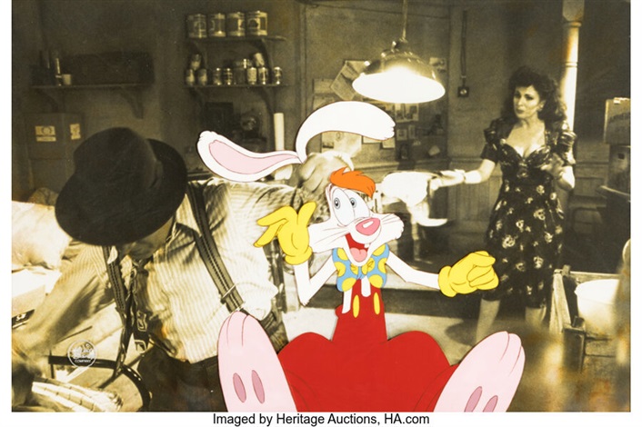 Who Framed Roger Rabbit Roger Rabbit Production Cel Walt Disney, 1988 ...