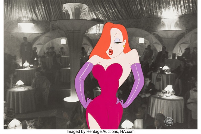 Who Framed Roger Rabbit Jessica Rabbit Production Cel Walt Disney 1988