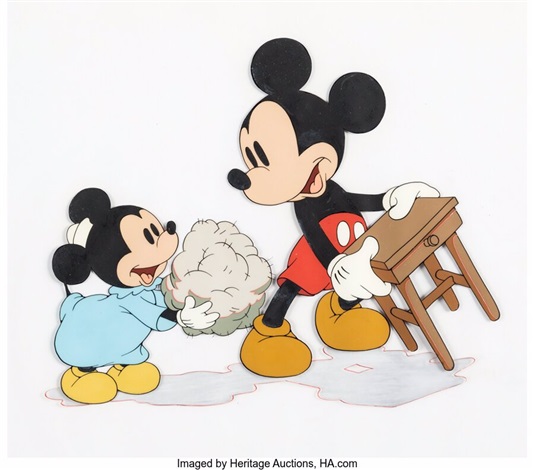 Mickey Never Fails Mickey Mouse and Morty Book Art Cel Walt DisneyD.C ...