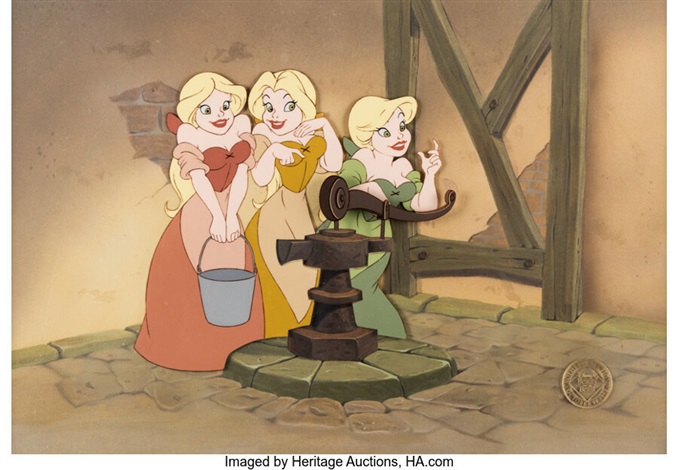 Beauty and the Beast Bimbettes Presentation Cel with Key Master ...