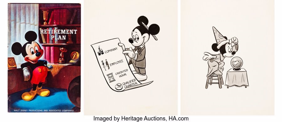 Walt Disney Company Employee Retirement Plan Booklet and Illustrations ...
