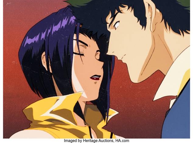 Cowboy Bebop The Real Folk Blues Part 2 Spike and Faye Production Cel Setup with Production ...