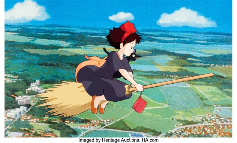Kikis Delivery Service Kiki and Jiji Production Cel and Animation ...