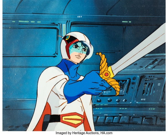 Science Ninja Team Gatchaman Ken The Eagle Production Cel Setup with ...