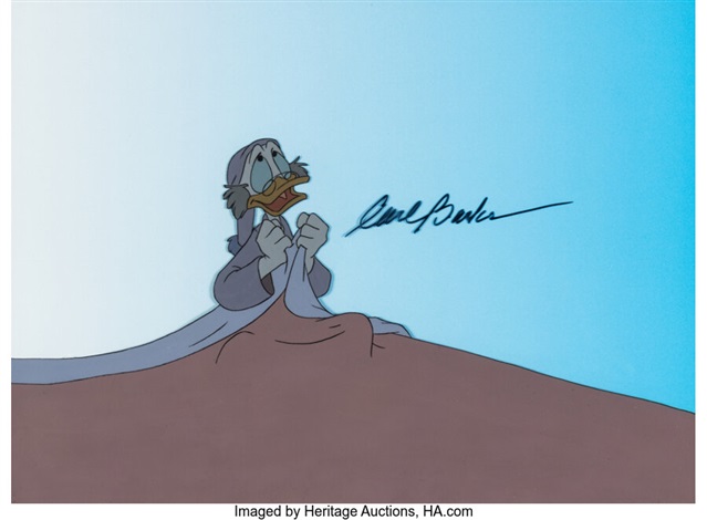 Mickeys Christmas Carol Rare Scrooge Production Cel Signed by Carl ...