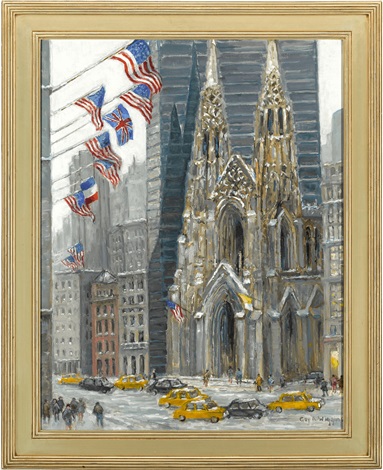 St. Patricks Cathedral in Winter by Guy Arthur Wiggins on artnet