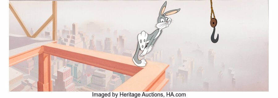Homeless Hare Production Background with Bugs Bunny Presentation Cel ...