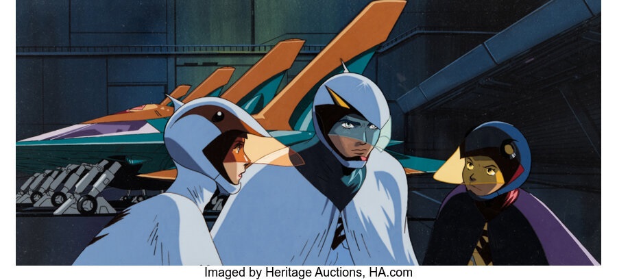 Gatchaman The Final Countdown Production Cel Setup with Key Master ...