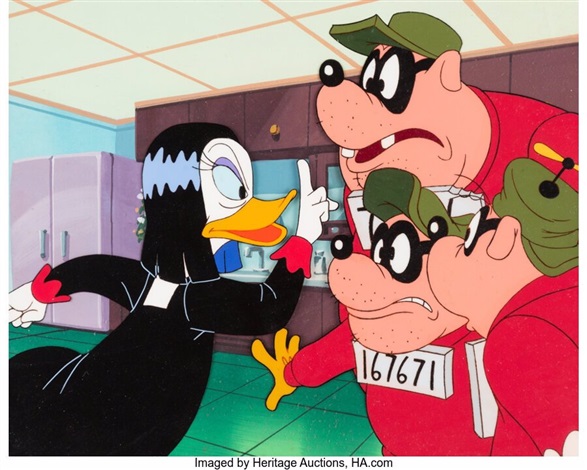 DuckTales Magica De Spell and Beagle Boys Production Cel and Master ...