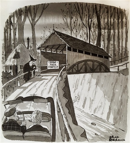 Stop Make Forfeit,Illustration, Cartoon by Charles Addams on artnet