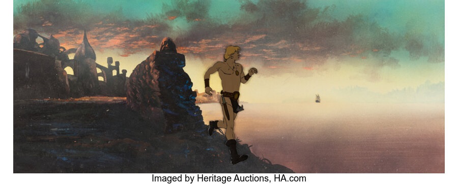 Fire and Ice Larn Pan Production Cel with Key Master Background by ...