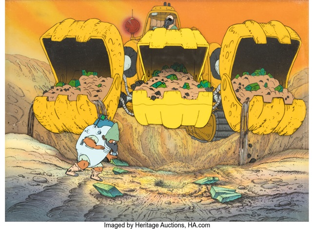 Heavy Metal Harry Canyon Production Cel with Key Master Background ...