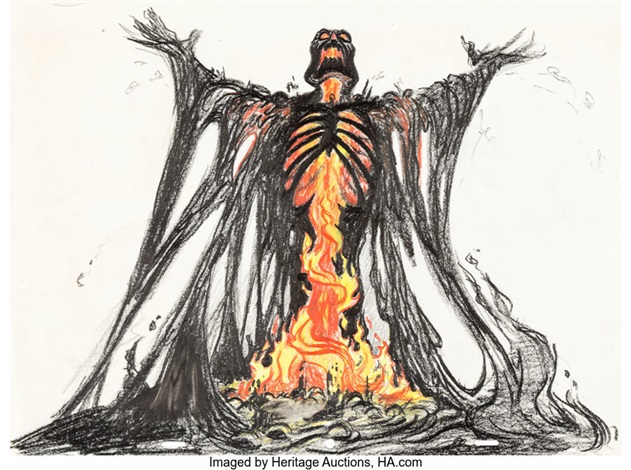 FernGully The Last Rainforest Hexxus Concept Drawing Kroyer Films, 1992 ...