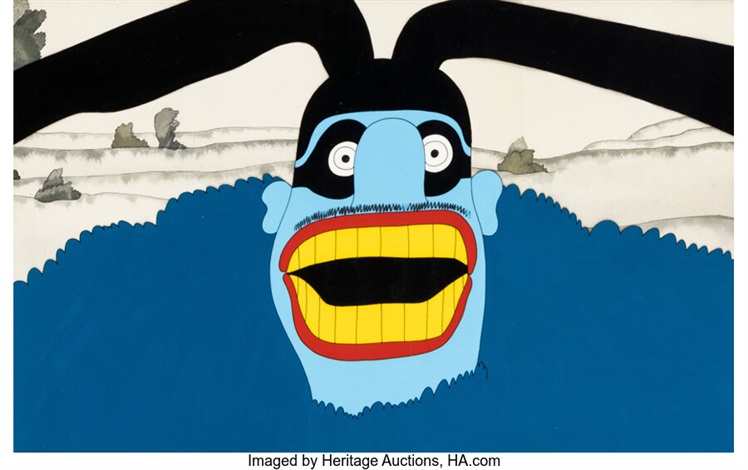 Yellow Submarine RARE Original Production Cel Featuring the Chief Blue ...
