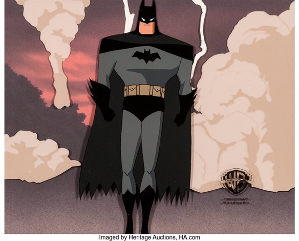 Batman The Animated Series Mean Seasons Batman Production Cel Setup Warner Brothers, 1998 by ...