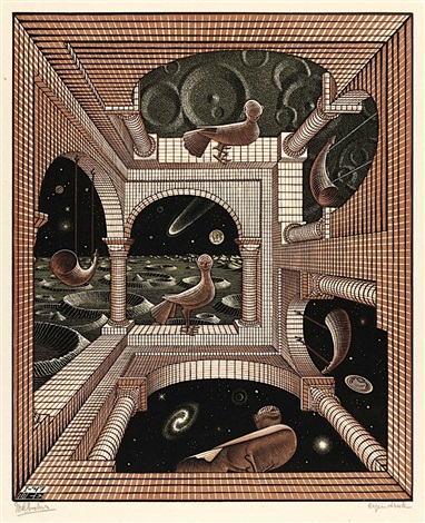 Other World Another World by M.C. Escher on artnet