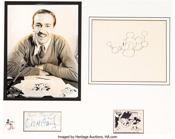 Steamboat Willie Mickey Mouse Animation Drawing with Walt Disney ...