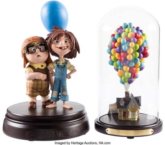 Up Ellie and Carl Pair of Production Sample Resin Figures by Kevin Jody ...