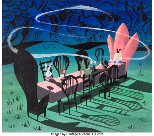 Mary Blair Art Alice In Wonderland Gouache Techniques & Textures: