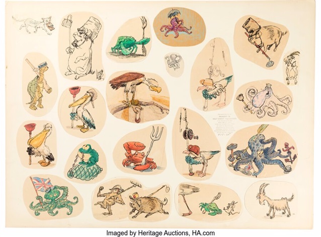 Ken Anderson Scruffy Model Sheet Walt Disney, c. 1970s by Walt Disney ...