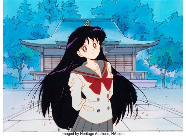 Sailor Moon Sailor Mars Production Cel with Master Background and ...