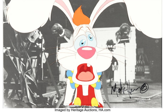 Roller Coaster Rabbit Roger Rabbit Production Cel Signed by Mark Henn ...