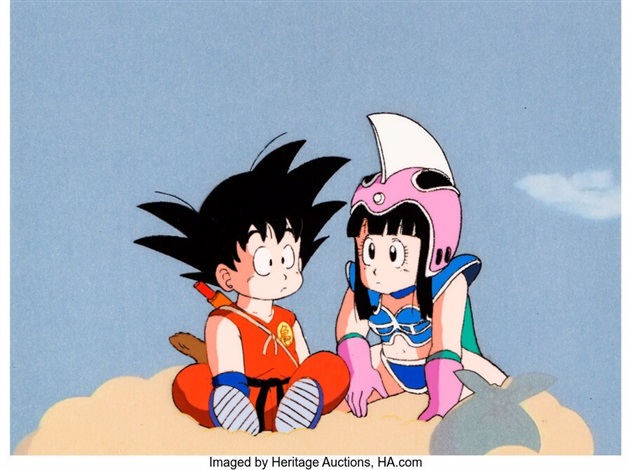 Dragon Ball Goku and Chi-Chi Production Cel Toei Animation, 1986 by ...