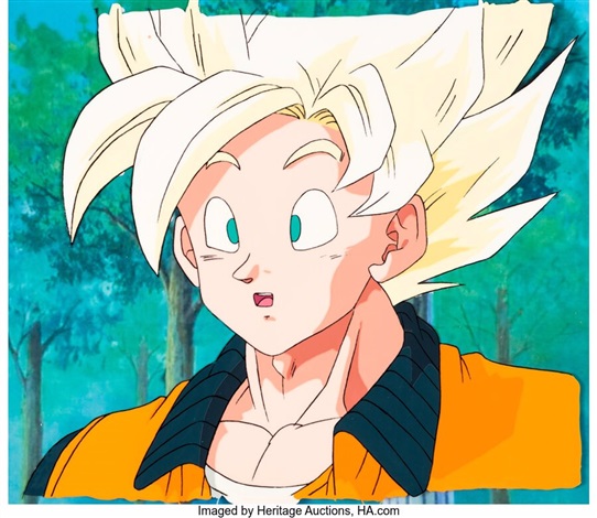 Dragon Ball Z Goku Production Cel and Animation Drawing Toei Animation ...