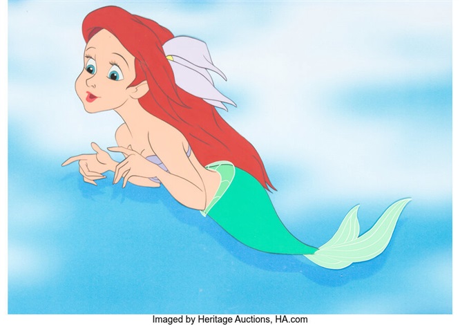 The Little Mermaid Ariel Production Cel Walt Disney, 1989 by Walt Disney Studios on artnet