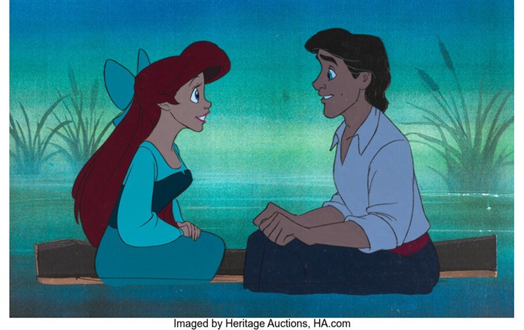 Disney Ariel And Eric Kiss Disney "The Little Mermaid" Ariel & Prince