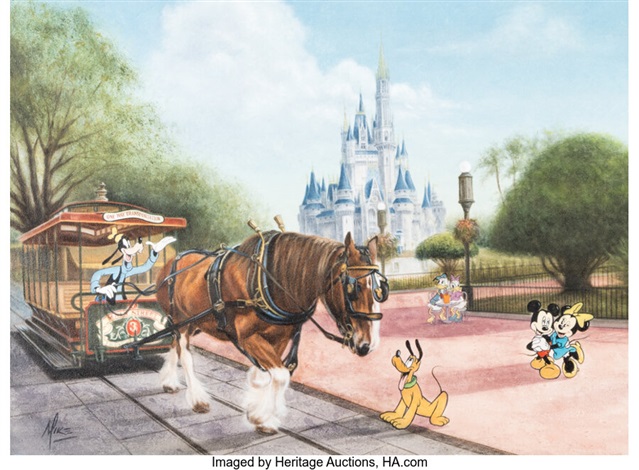 Walt Disney World - Trolley Ride Mickey, Minnie, Pluto, Goofy, Donald ...