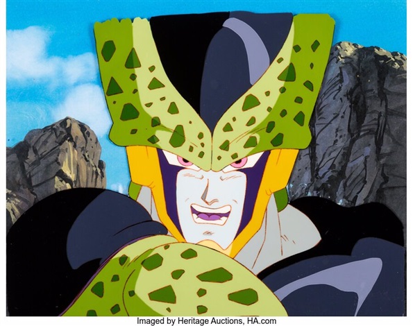 Dragon Ball Z Cell Production Cel and Animation Drawing Toei Animation ...